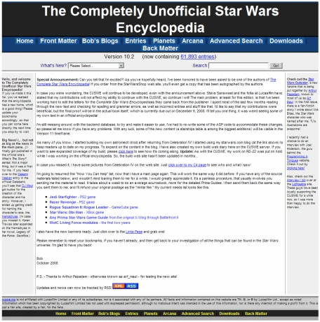 The Completely Unofficial Star Wars Encyclopedia | Star Wars Wiki em ...