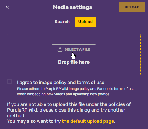 Tutorial:Uploading Files | PurpleRP Wiki | Fandom
