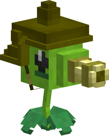 Retro Gatling Pea | PvZ: Cubed Wiki | Fandom