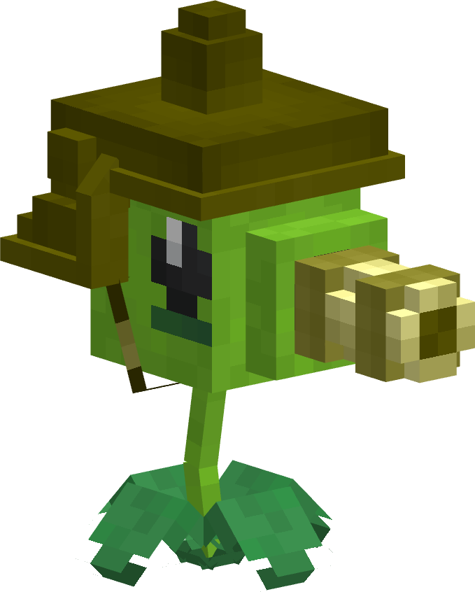 Retro Gatling Pea | PvZ: Cubed Wiki | Fandom