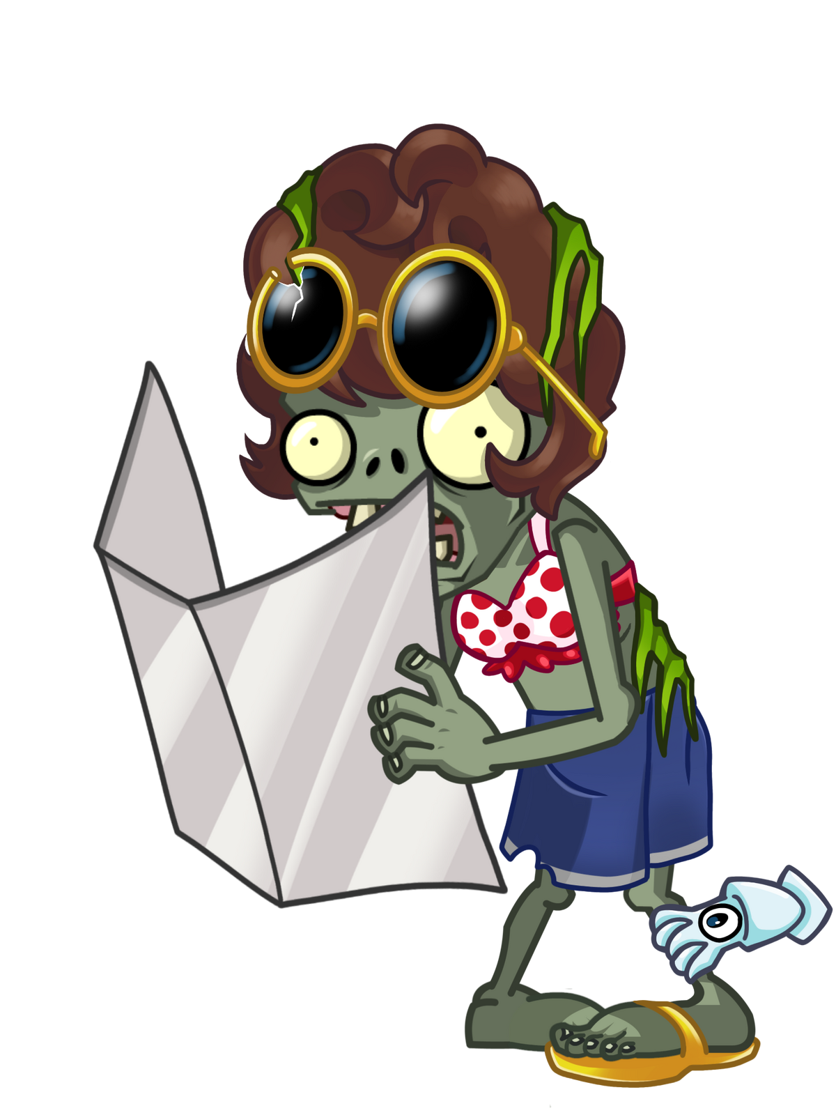 Sunbather Zombie (PvZ2) | Plants vs. Zombies Character Creator Wiki ...