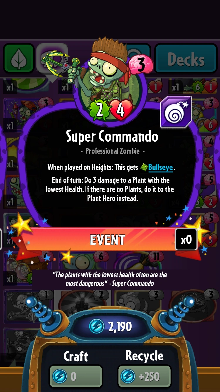 Super Commando (PvZH) | Plants vs. Zombies Character Creator Wiki | Fandom