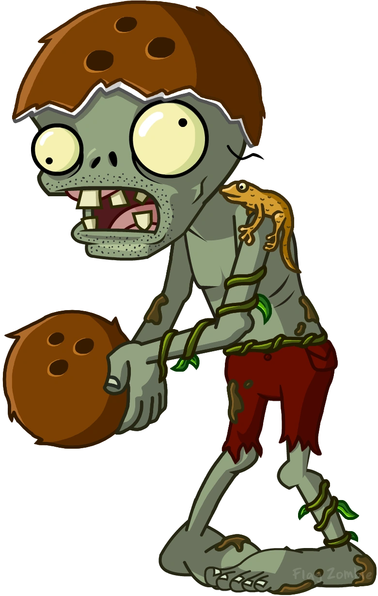 Coconut Enthusiast Zombie | Plants vs. Zombies Character Creator Wiki ...