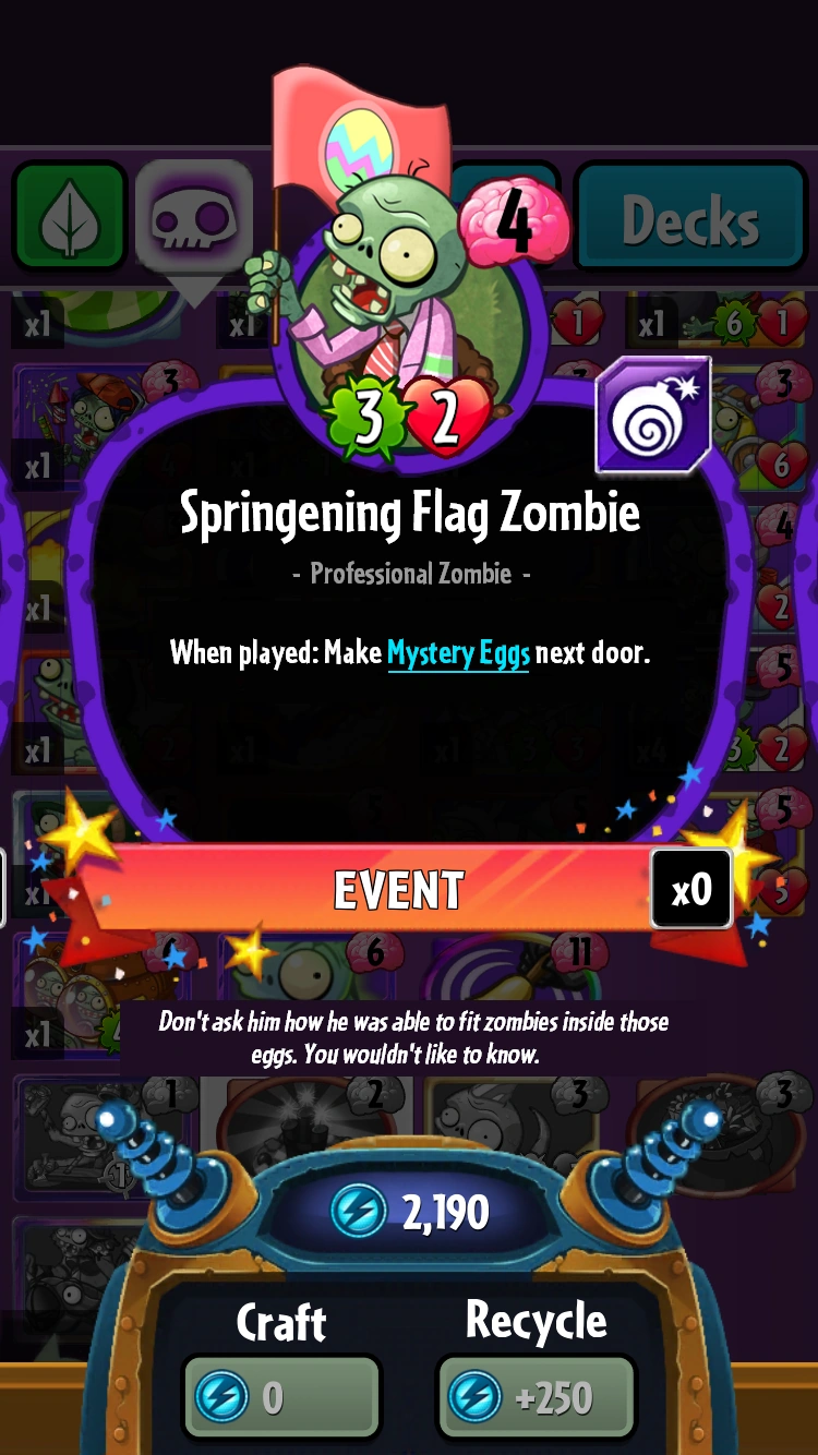 Springening Flag Zombie (PvZH) | Plants vs. Zombies Character Creator ...