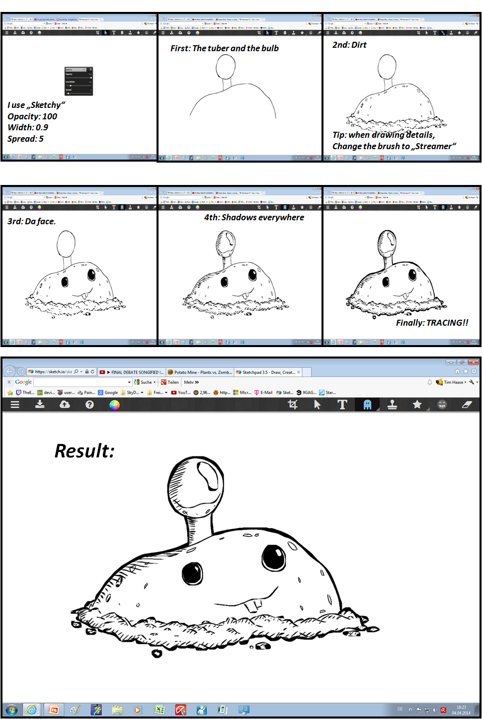 User blog:Awesome wiggler/How to draw like a Wiggler: Potato Mine ...
