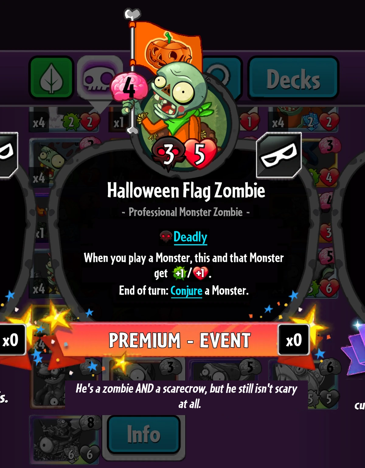Halloween Flag Zombie (PvZH) | Plants vs. Zombies Character Creator ...