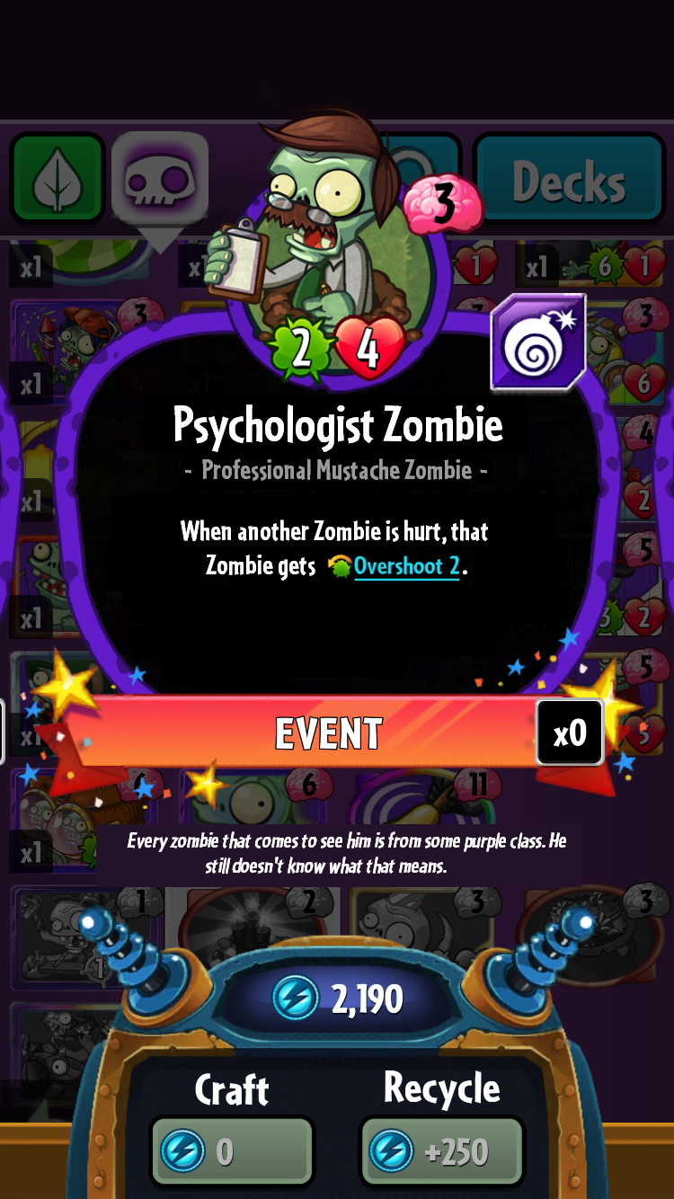 Psychologist Zombie | Plants vs. Zombies Character Creator Wiki | Fandom