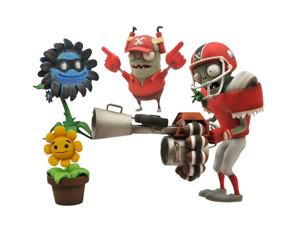 Shadow Flower & All-Star Zombie (Deluxe) | PvZ Action Figure Wiki | Fandom