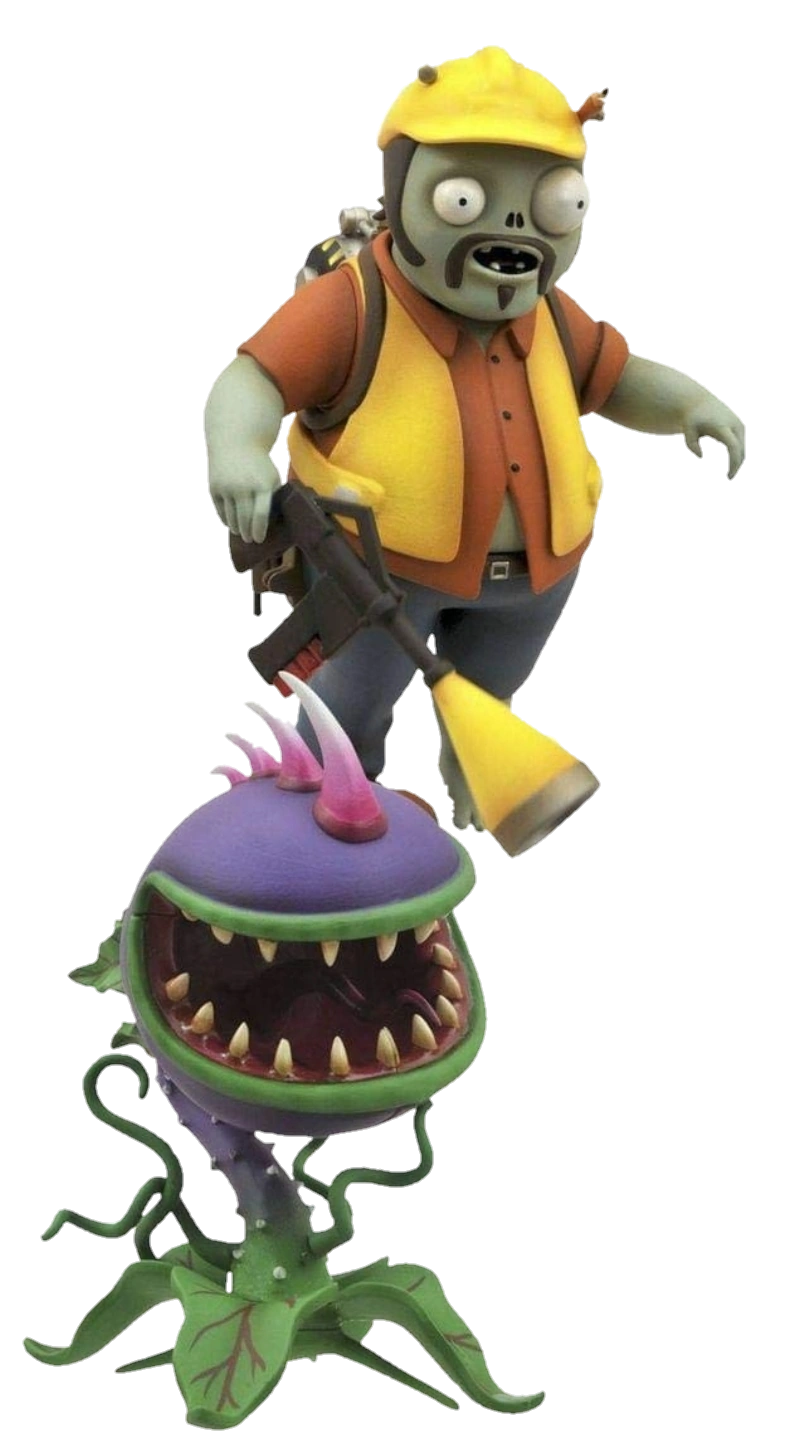 Chomper & Engineer Zombie | PvZ Action Figure Wiki | Fandom