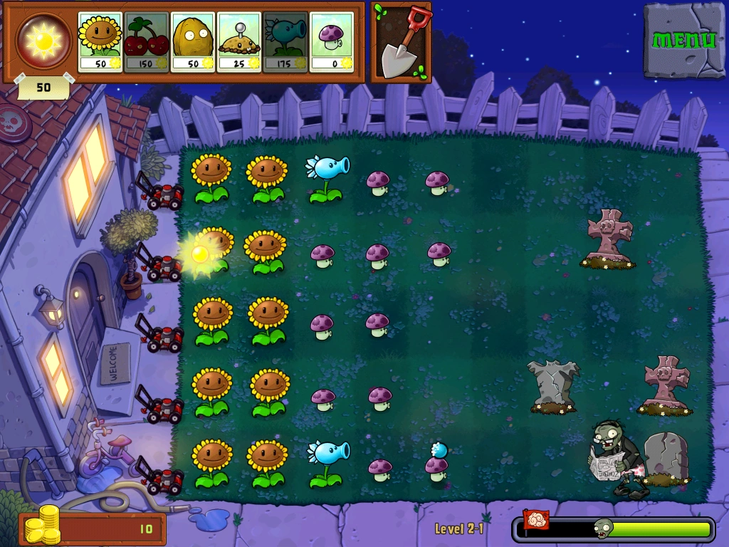 Stage 2-1 | Plants vs. Zombies Strategy Wiki | Fandom
