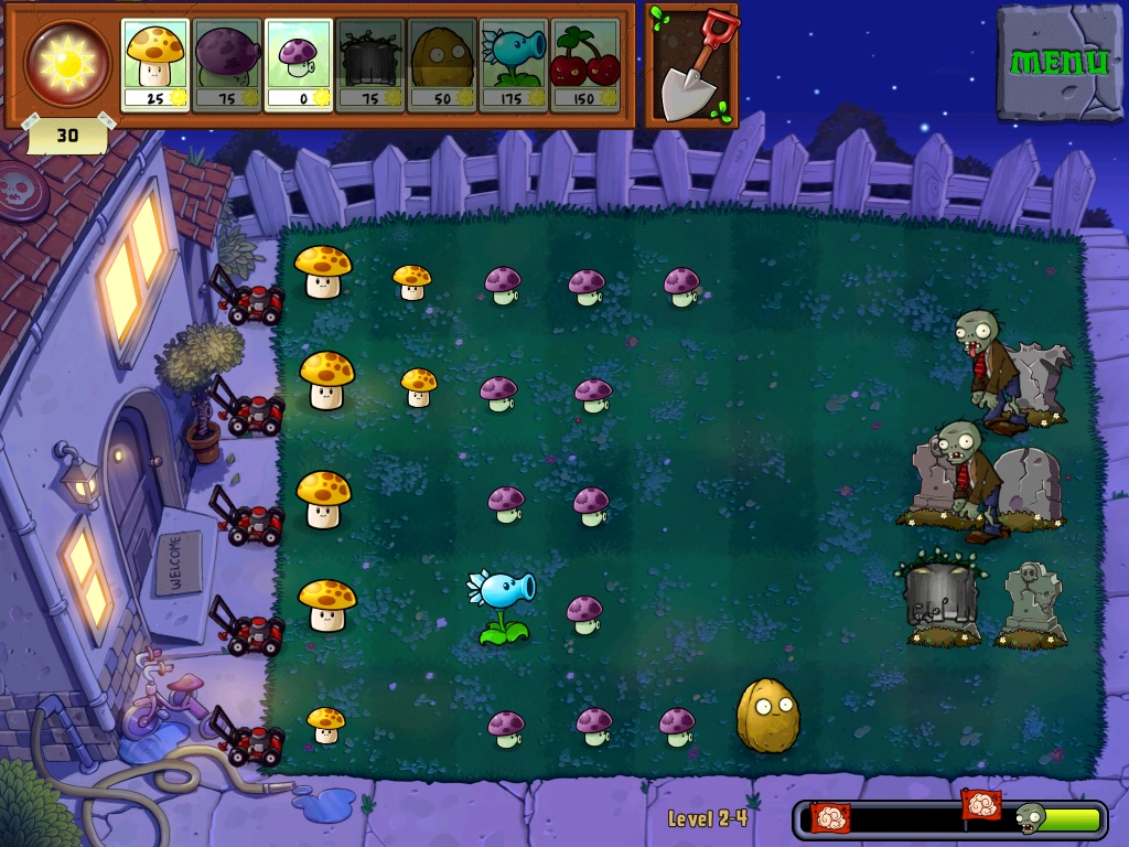 Stage 2-4 | Plants vs. Zombies Strategy Wiki | Fandom