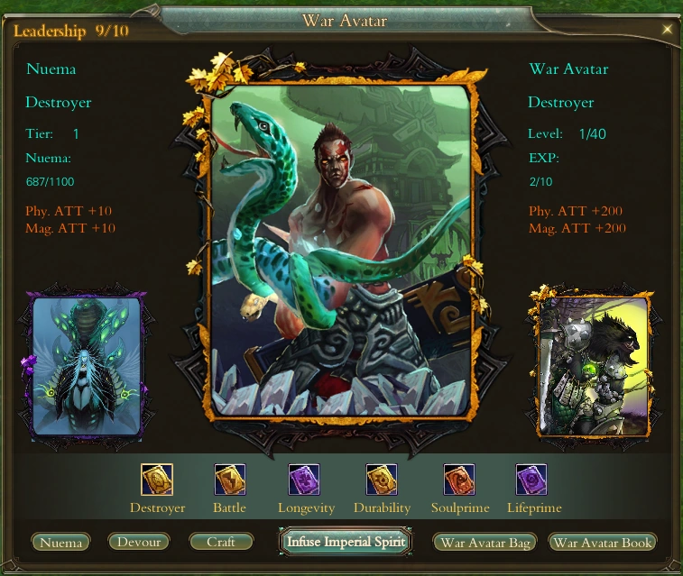 War Avatar System - Official PWpedia