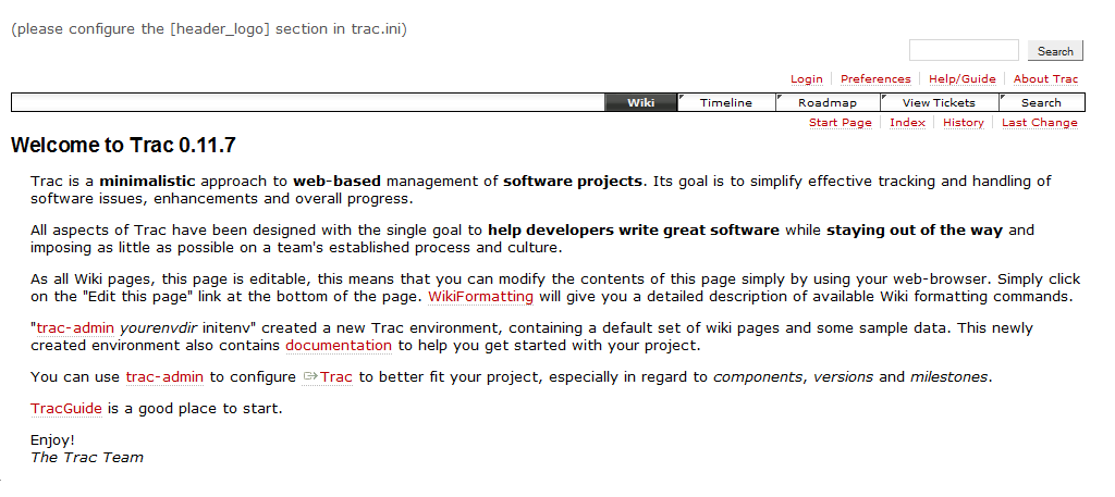 Trac | Python Wiki | Fandom