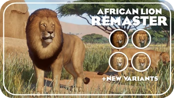 African Lion Remaster (Gabboi) | Planet Zoo Modding Library Wiki | Fandom