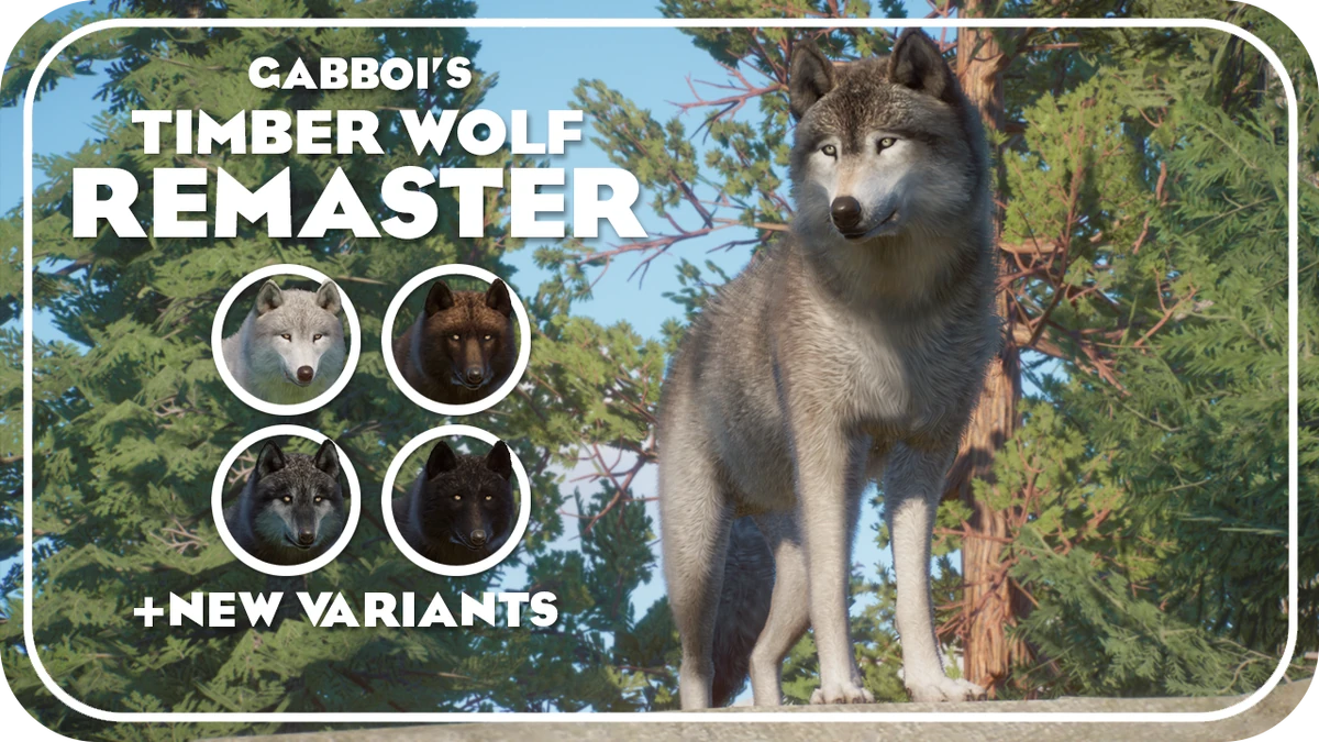 Timber Wolf Remaster (Gabboi) | Planet Zoo Modding Library Wiki | Fandom
