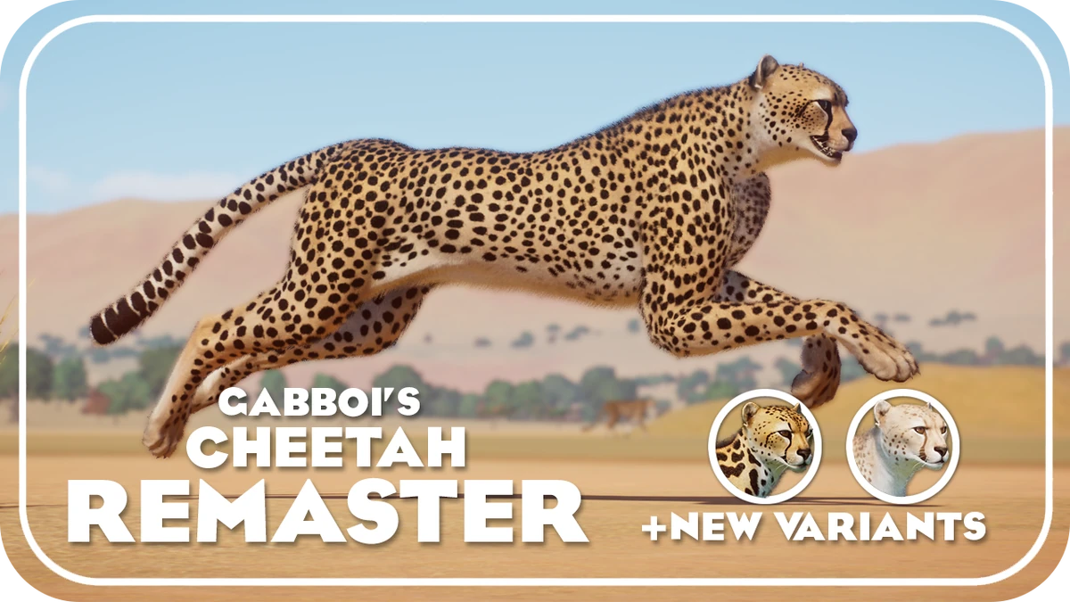 Cheetah Remaster (Gabboi) | Planet Zoo Modding Library Wiki | Fandom