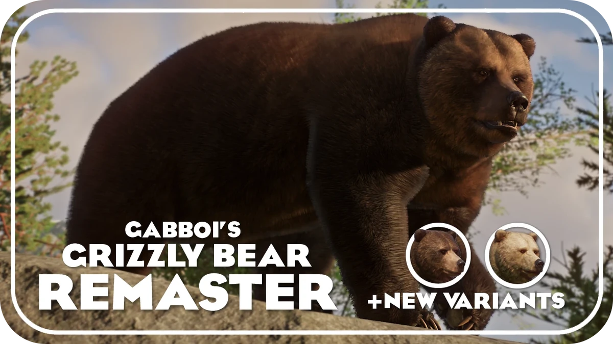 Grizzly Bear Remaster (Gabboi) | Planet Zoo Modding Library Wiki | Fandom