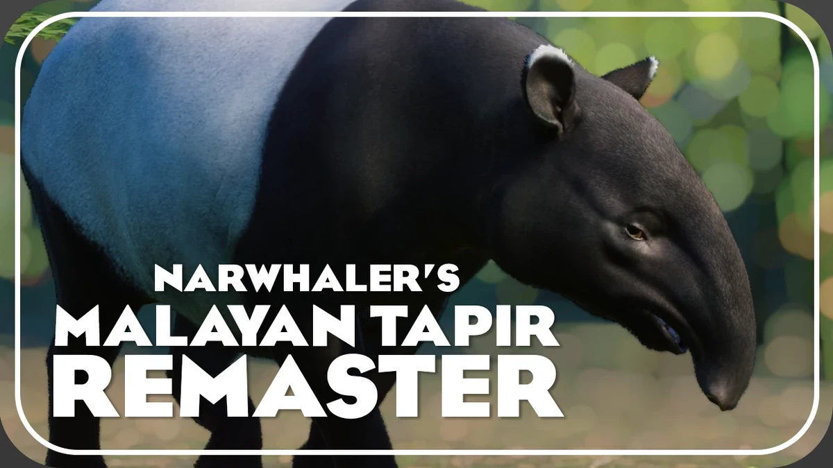 Malayan Tapir Remaster (Narwhaler) | Planet Zoo Modding Library Wiki | Fandom