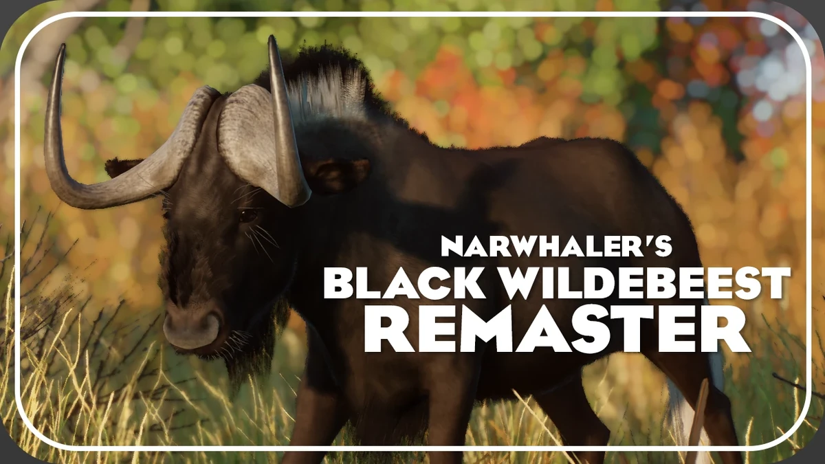 Black Wildebeest Remaster (Narwhaler) | Planet Zoo Modding Library Wiki | Fandom