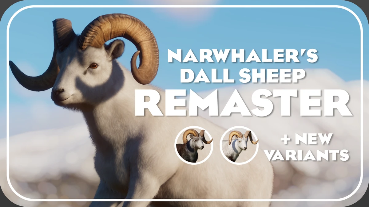 Dall Sheep Remaster (Narwhaler) | Planet Zoo Modding Library Wiki | Fandom
