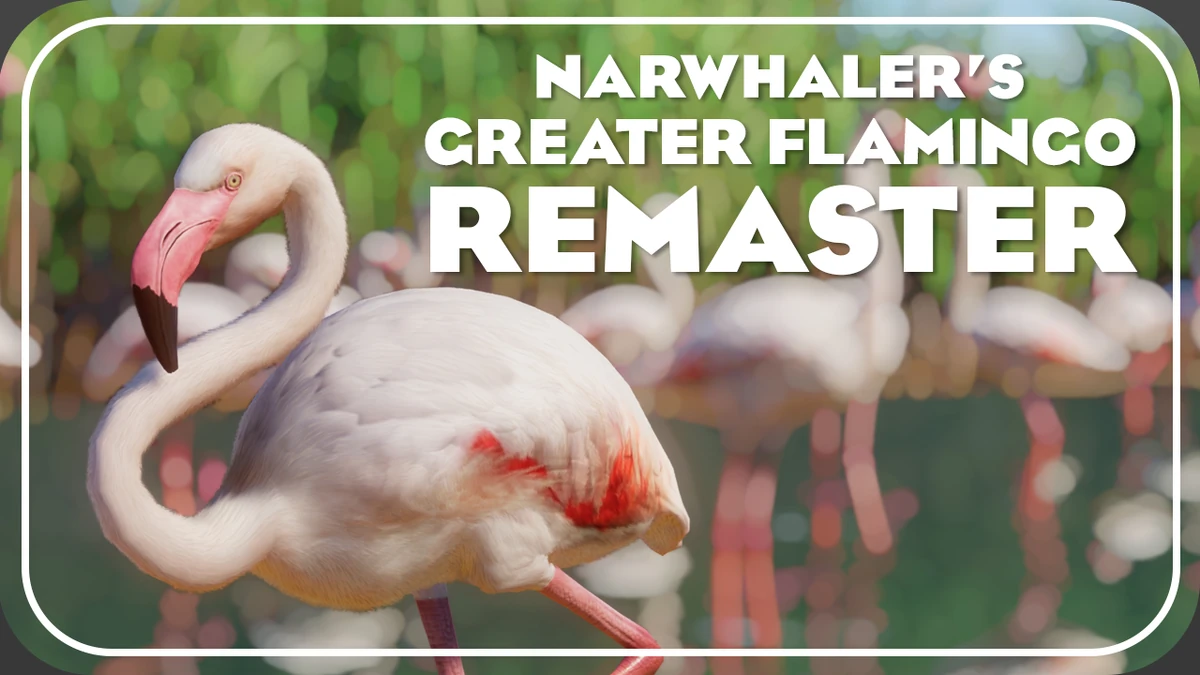 Greater Flamingo Remaster (Narwhaler) | Planet Zoo Modding Library Wiki | Fandom