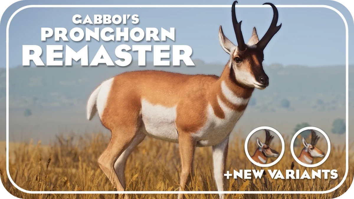 Pronghorn Remaster (Gabboi) | Planet Zoo Modding Library Wiki | Fandom