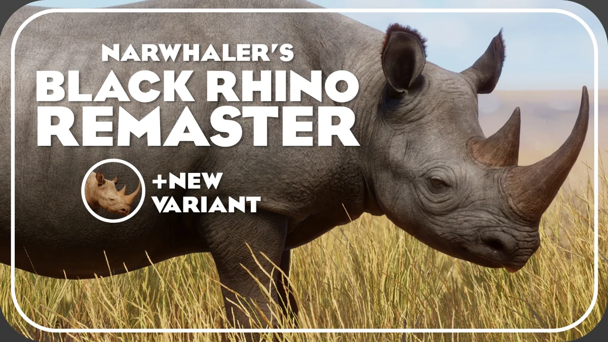 Black Rhinoceros Remaster (Narwhaler) | Planet Zoo Modding Library Wiki | Fandom