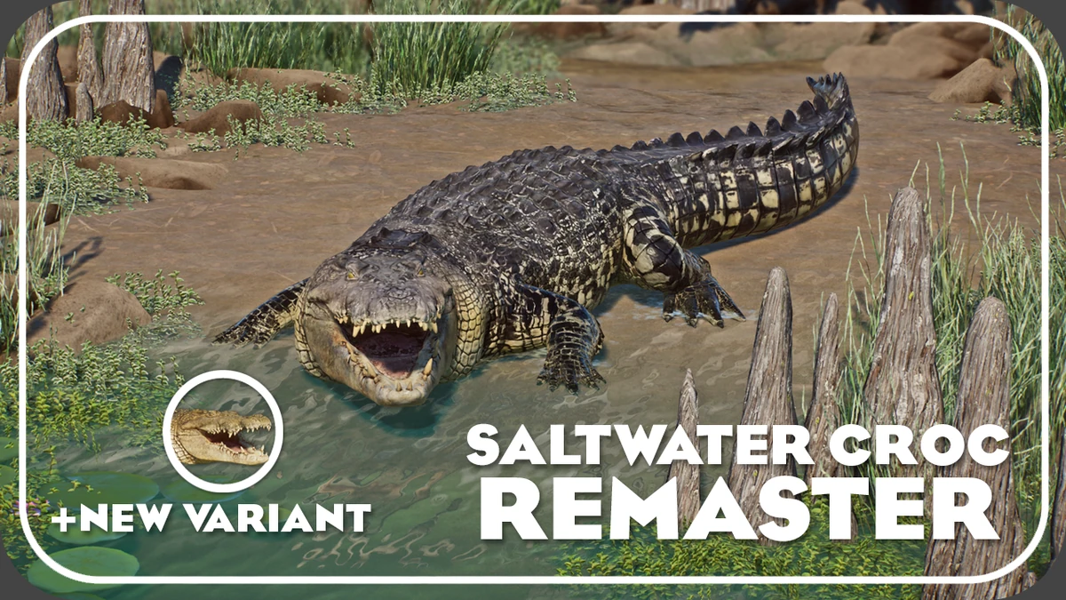 Saltwater Crocodile Remaster (Gabboi) | Planet Zoo Modding Library Wiki | Fandom