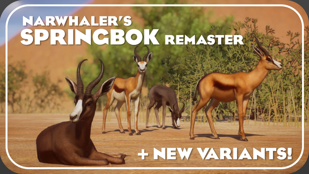 Springbok Remaster (Narwhaler) | Planet Zoo Modding Library Wiki | Fandom