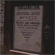 Educational Decree | The Harry Potter Compendium | Fandom