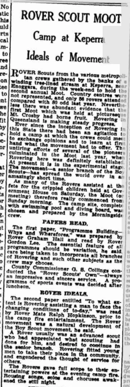 Rover Moot - April, 1933 | Queensland Rovers Wiki | Fandom