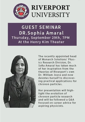 Sofia Amaral Seminar Poster | Quantum Break Wiki | Fandom