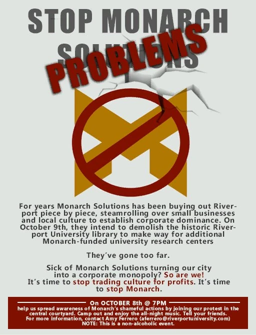 Stop Monarch Problems Poster | Quantum Break Wiki | Fandom