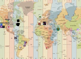 PFP Gang Timezone Map | Quarefrgt Wiki | Fandom