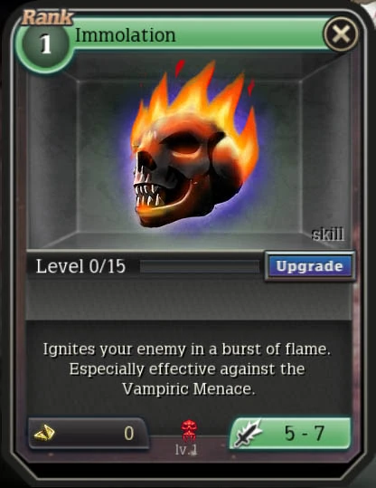 Immolation | Quests & Sorcery Wiki | Fandom