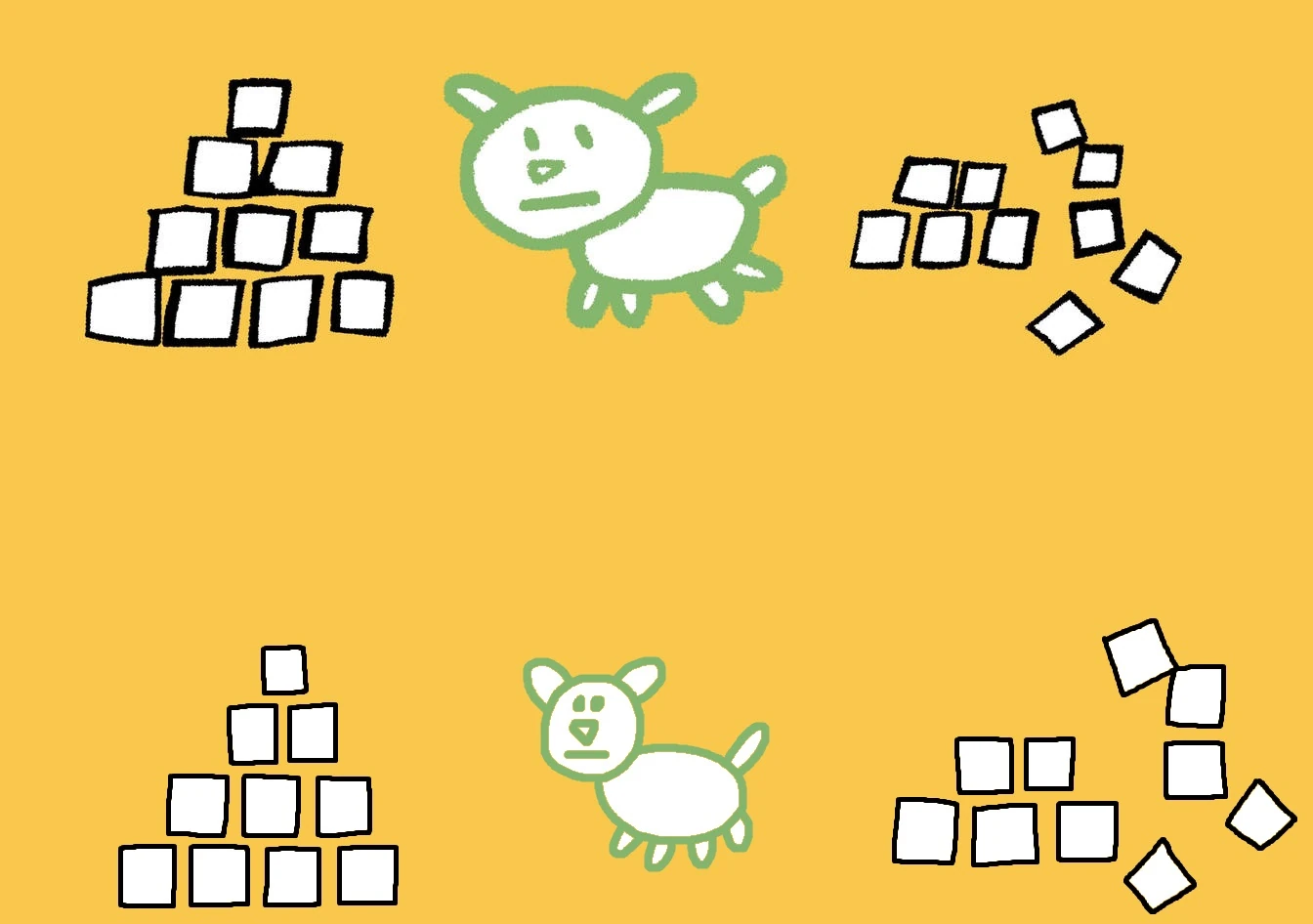 how to draw a puppy tower