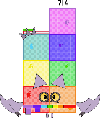 Seven Hundred Fourteen | Quindasher's Custom And Fanmade Numberblocks ...