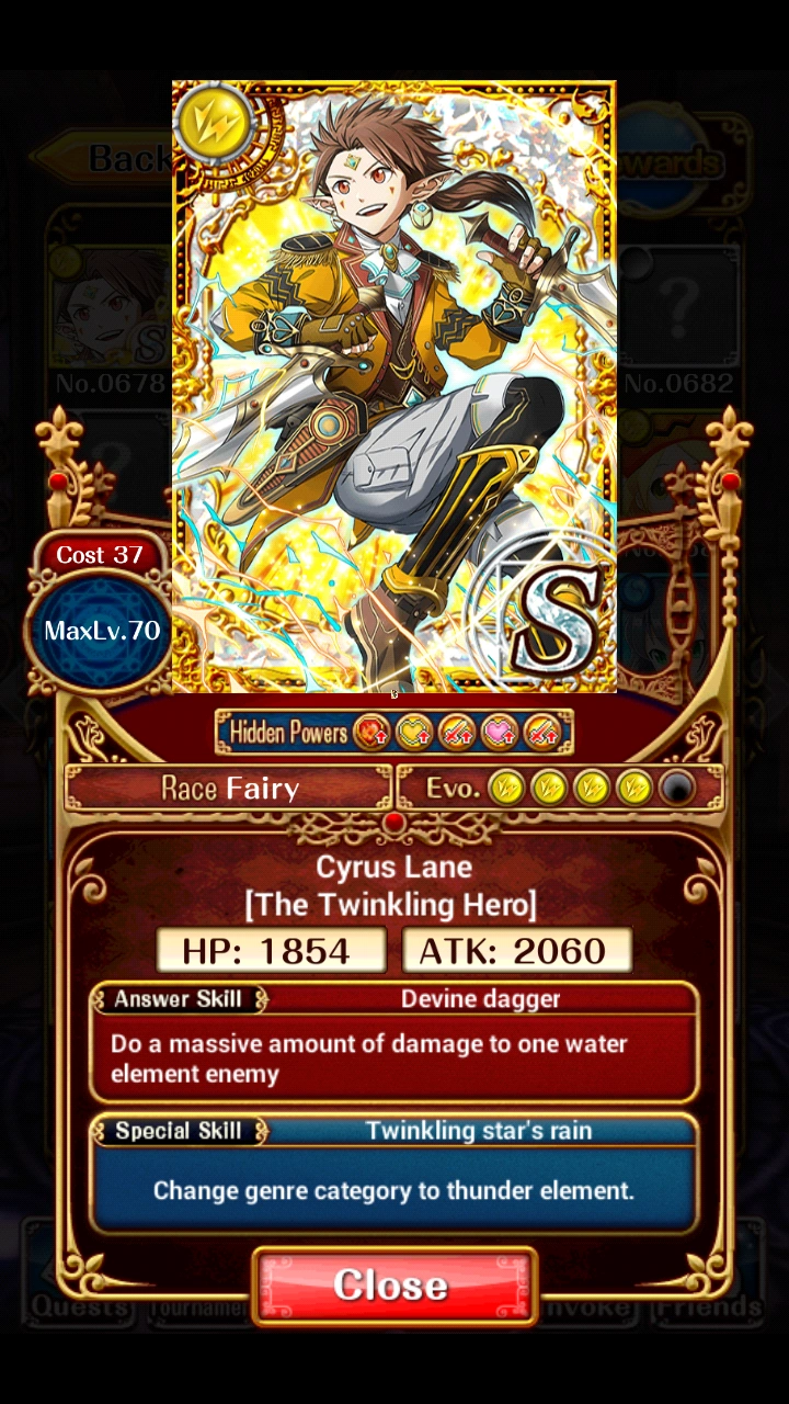 Cyrus Lane (The Twinkling Hero) | Quiz RPG: The World of Mystic Wiz ...