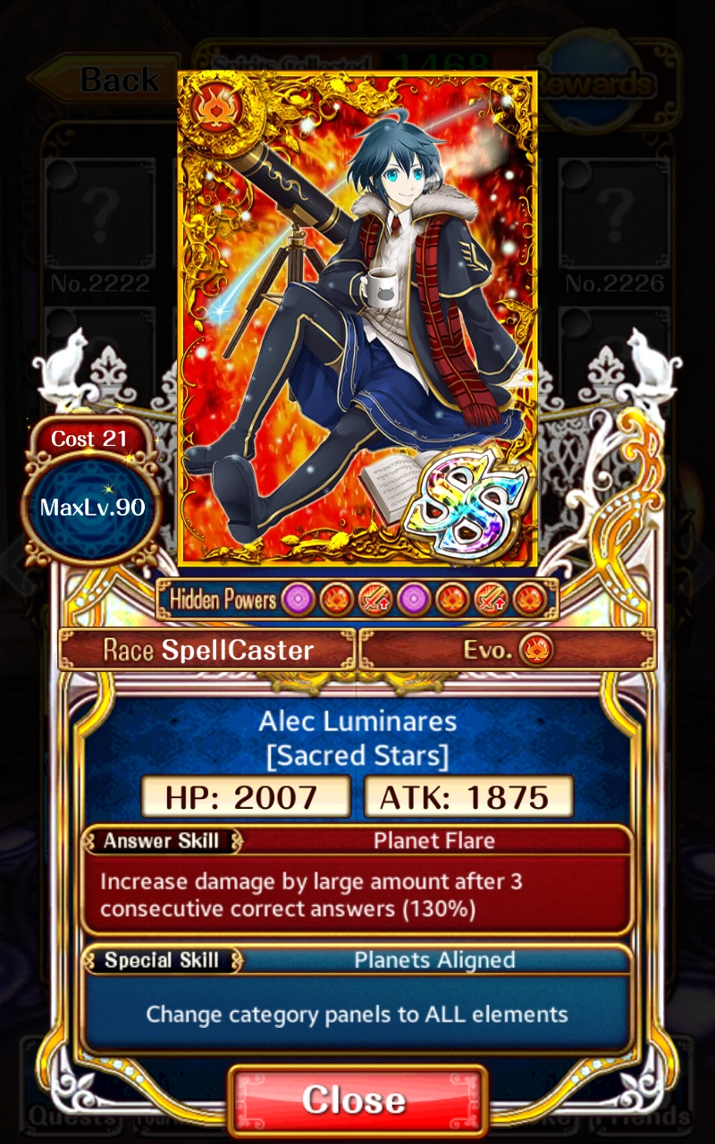Alec Luminares (Sacred Stars) | Quiz RPG: The World of Mystic Wiz Wiki ...