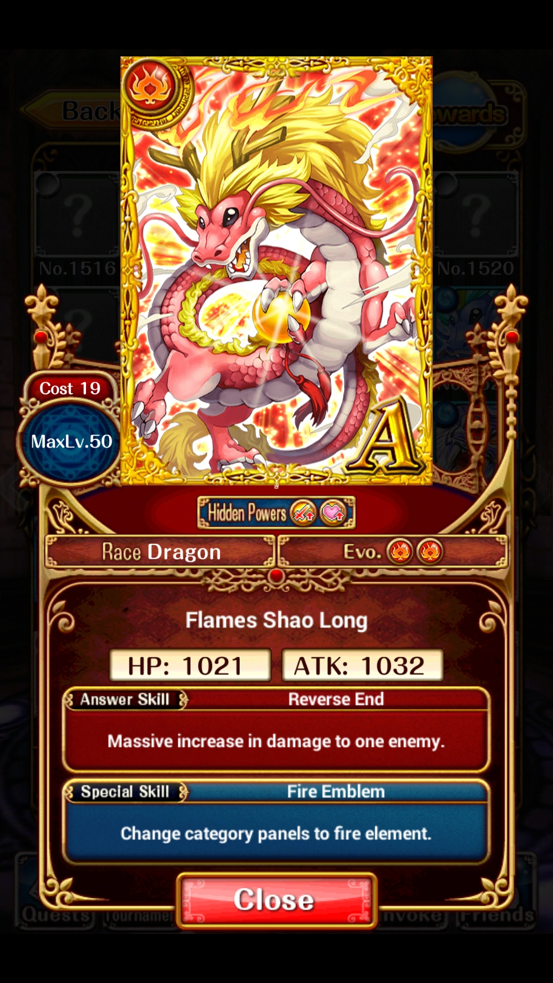 Flames Shao Long | Quiz RPG: The World of Mystic Wiz Wiki | Fandom