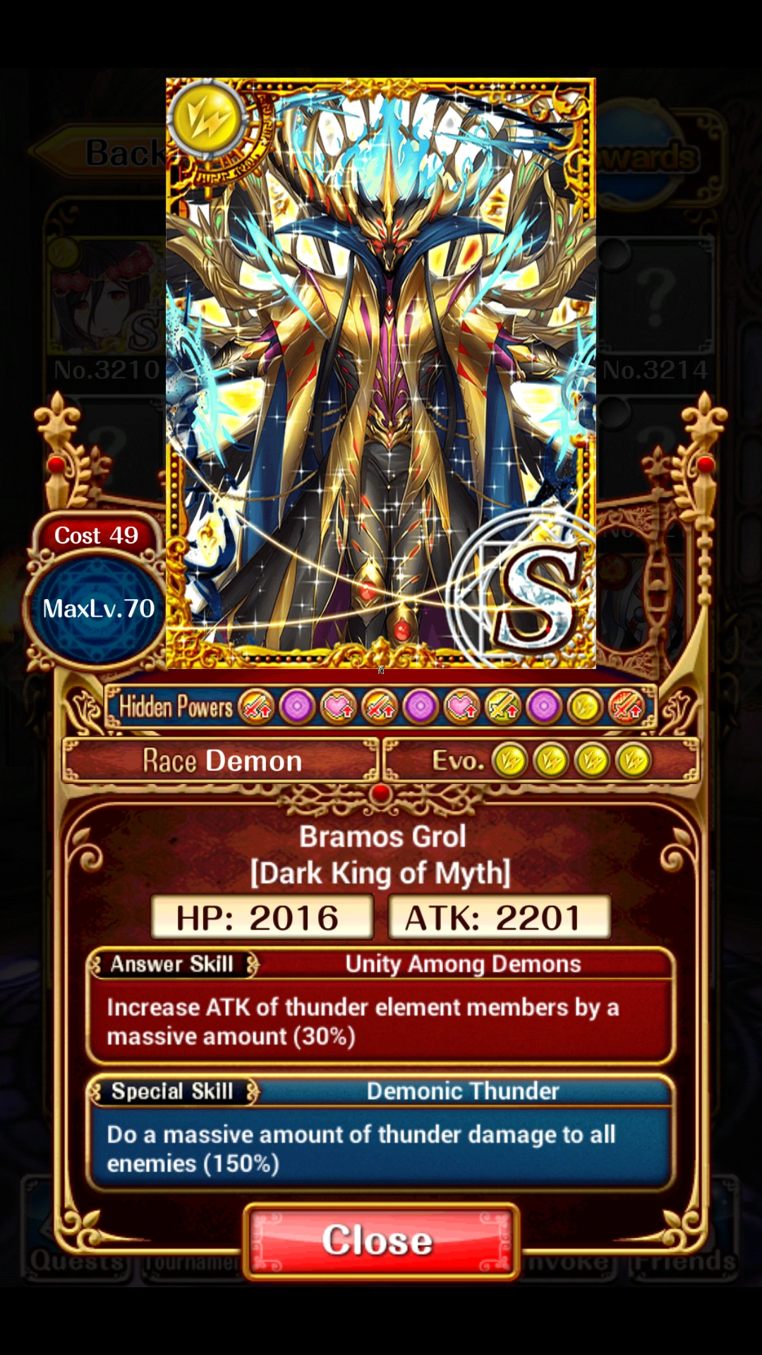 Bramos Grol (Dark King of Myth) | Quiz RPG: The World of Mystic Wiz ...
