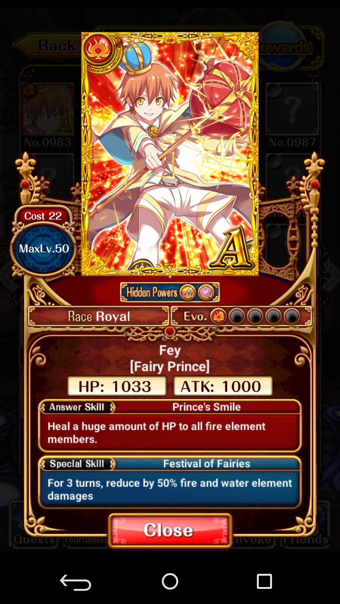 Fey (Fairy Prince) | Quiz RPG: The World of Mystic Wiz Wiki | Fandom