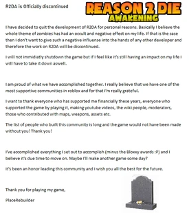 R2DA Memorial Page | R2DA Wiki | Fandom