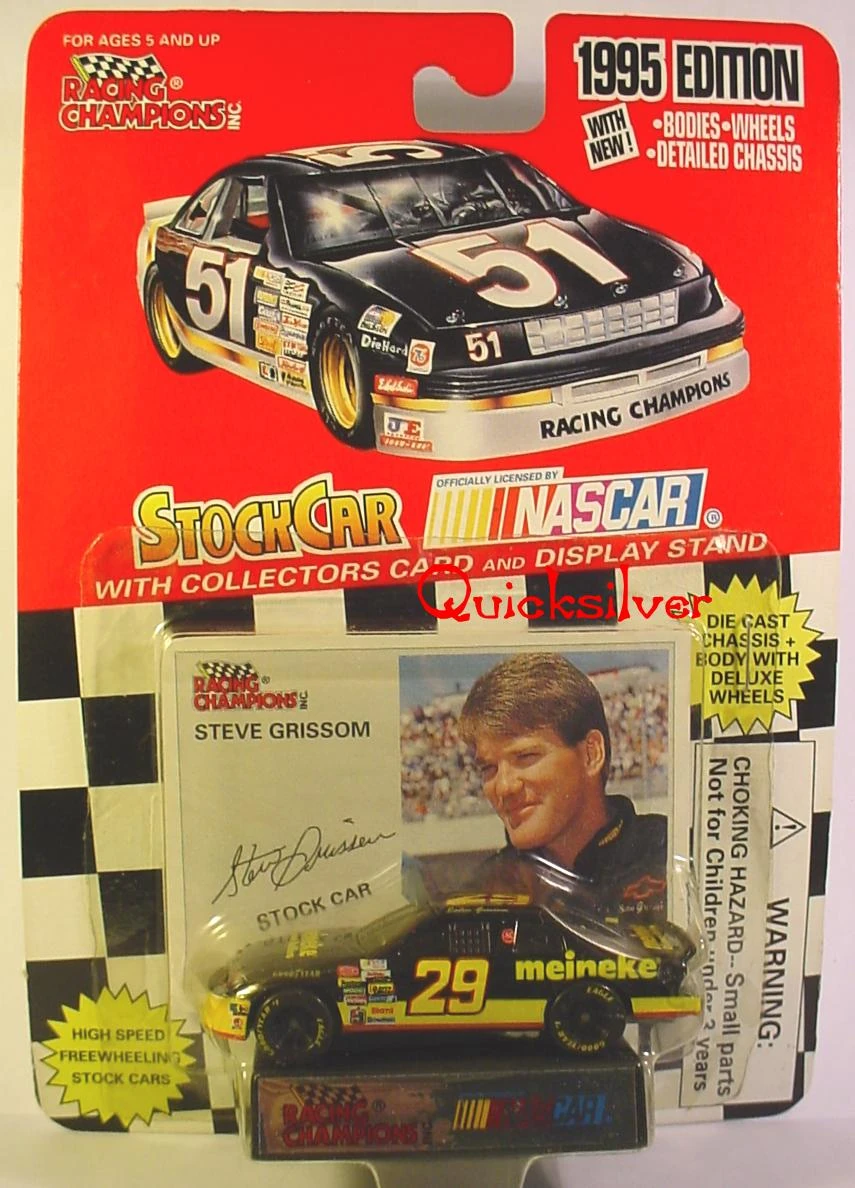 29 Steve Grissom 1995 Meineke Chevy Monte Carlo | Racing Champions ...