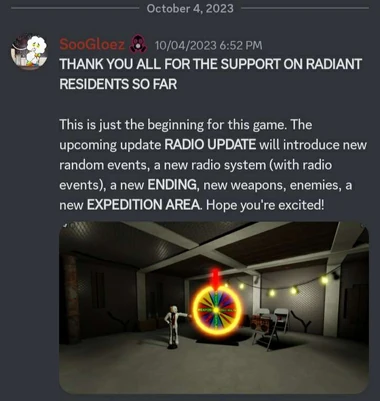 Updates | Radiant Residents Wiki | Fandom