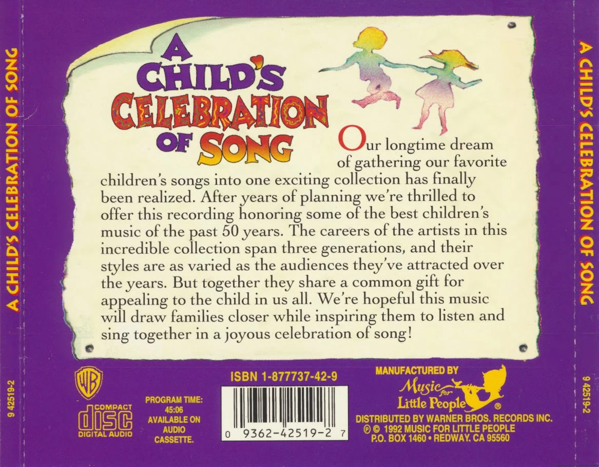 A Child's Celebration Of Song | Raffi Wiki | Fandom