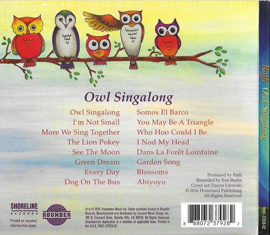 Owl Singalong/Gallery | Raffi Wiki | Fandom