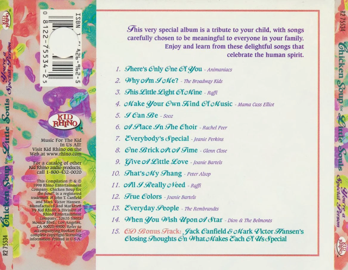 Chicken Soup For Little Souls: You're A Special Person | Raffi Wiki ...