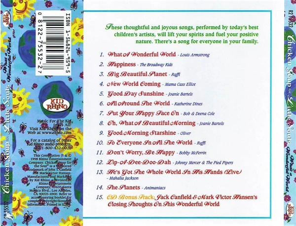 Chicken Soup For Little Souls: What a Wonderful World | Raffi Wiki | Fandom