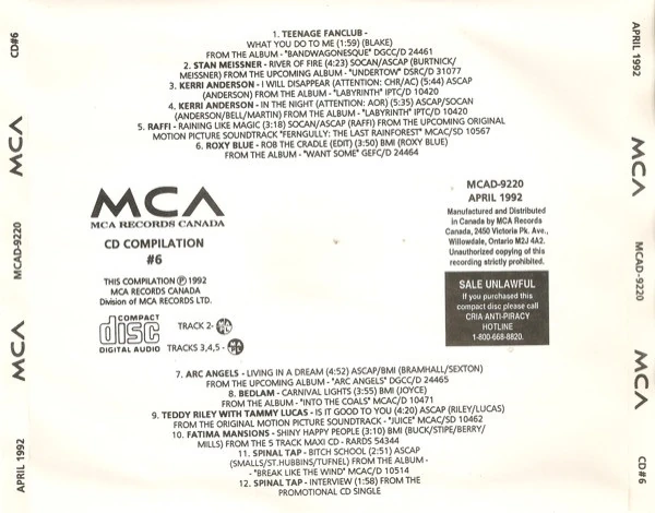 MCA Records Canada - CD Compilation | Raffi Wiki | Fandom